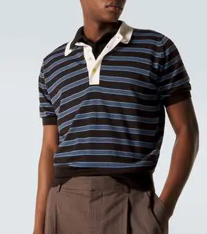 WALES BONNER Breeze Striped Wool Polo Sweater