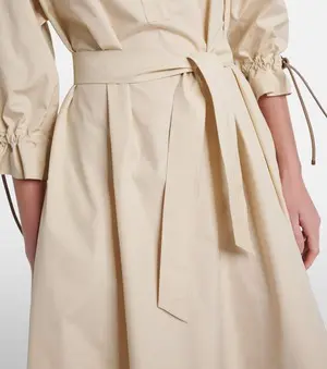 Max Mara Mirto Cotton Poplin Shirt Dress - Beige