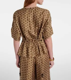 Max Mara Nordica Printed Silk Blouse
