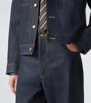 Thom Browne Cropped Straight Jeans - Blue