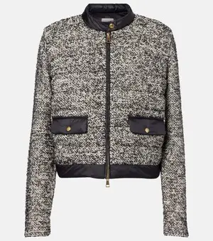 Moncler Down-paneled Wool-blend Jacket