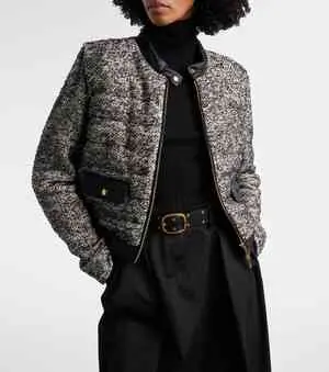 Moncler Down-paneled Wool-blend Jacket