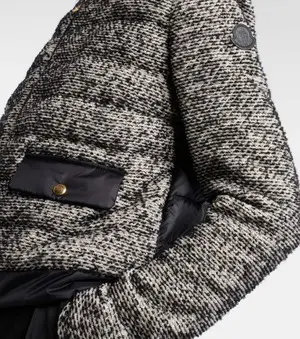 Moncler Down-paneled Wool-blend Jacket