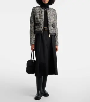 Moncler Down-paneled Wool-blend Jacket