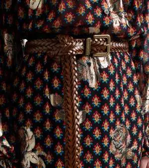 Etro Braided Leather Belt - Brown