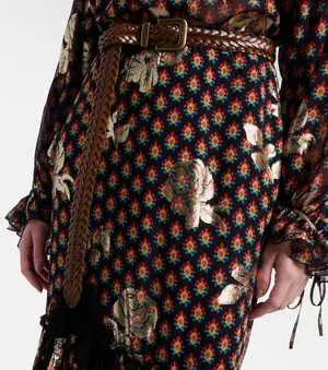 Etro Braided Leather Belt - Brown