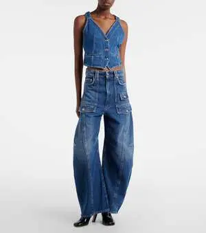 Sportmax Violino Barrel-leg Jeans