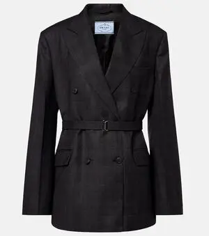Prada Virgin Wool Double-breasted Jacket