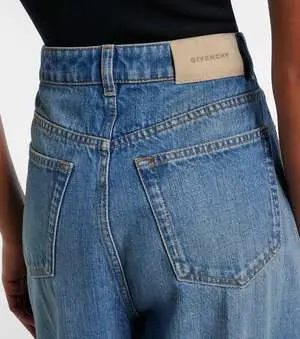 Givenchy Mid-rise Wide-leg Jeans - Blue