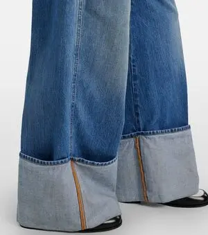 Givenchy Mid-rise Wide-leg Jeans - Blue