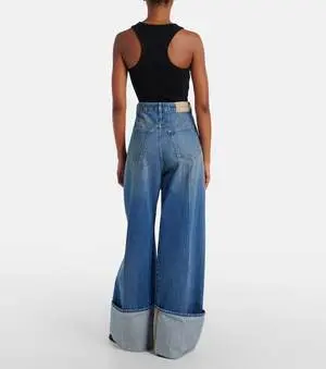 Givenchy Mid-rise Wide-leg Jeans - Blue