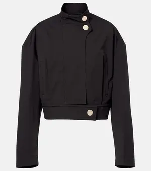 Sportmax Riviera Oversized Cotton Bomber Jacket