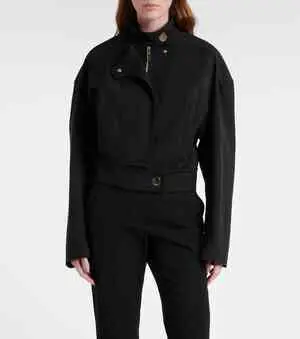 Sportmax Riviera Oversized Cotton Bomber Jacket