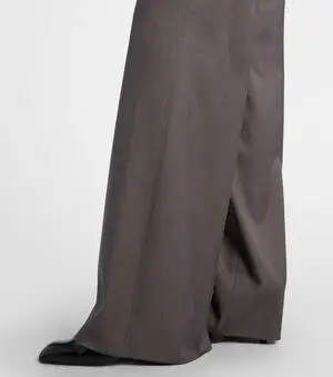 Max Mara Serio Wide-leg Wool Pants