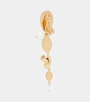 Oscar De La Renta Embellished Clip-on Earrings