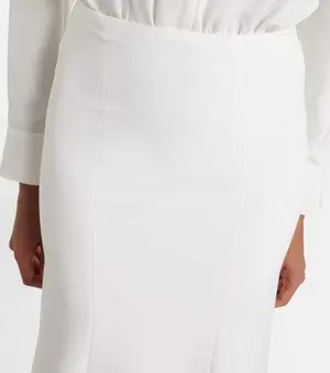 Roland Mouret Crepe Midi Skirt