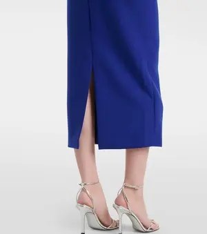 Roland Mouret Crepe Midi Dress - Blue