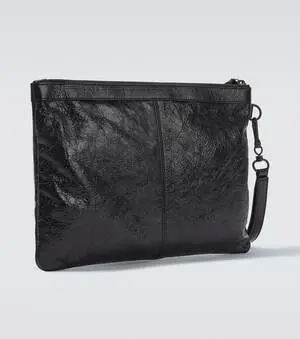 Balenciaga Le City Leather Phone Pouch