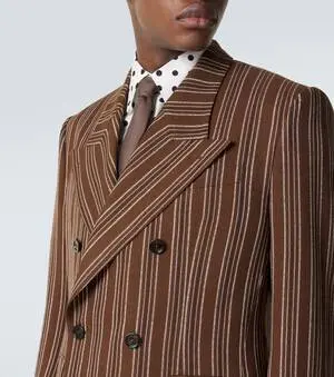 Dolce & Gabbana Striped Double-breasted Blazer