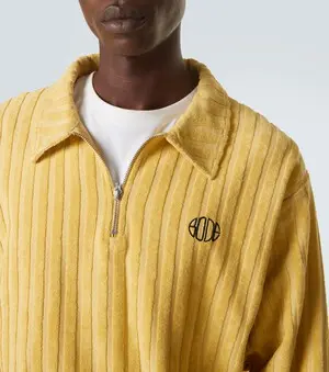 BODE Croquet Ground Terry Half-zip Sweater