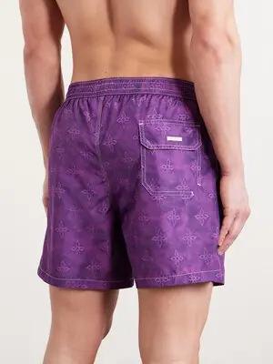 Massimo Alba Straight-leg Mid-length Printed Swim Shorts
