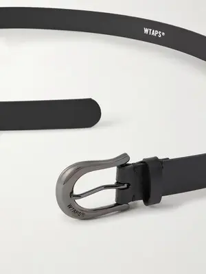 WTAPS 3cm Hoof Recycled-leather Belt
