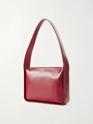 Khaite Lori Textured-leather Shoulder Bag - Burgundy