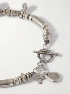 PEYOTE BIRD Platero Sterling Multi-stone Beaded Bracelet