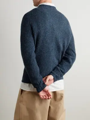 ALLUDE Slim-fit Cashmere Sweater - Blue