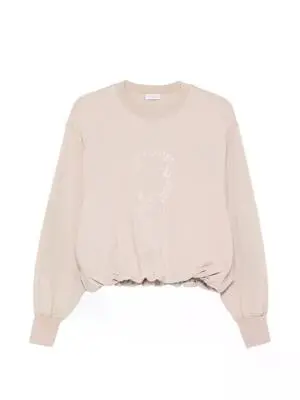 Brunello Cucinelli Graphic Crew-neck Sweatshirt - Neutrals