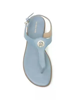 Michael Kors Logo-patched Val Thong Sandals - Blue