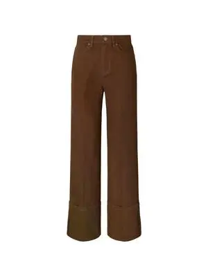 Tory Burch Straight-leg Jeans With Cuffs