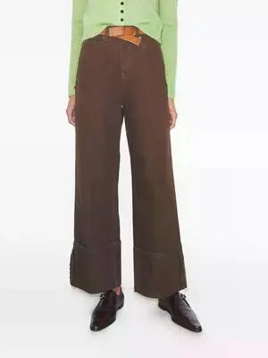 Tory Burch Straight-leg Jeans With Cuffs