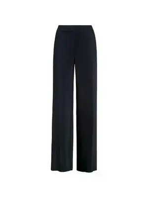 GENNY Wide-leg Trousers - Black