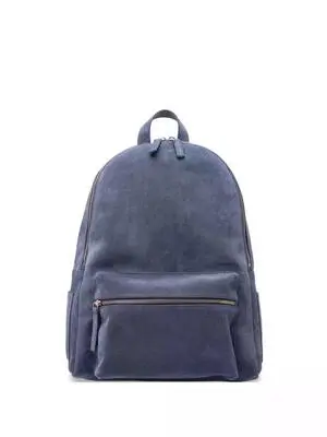 Orciani Laio Suede Backpack - Blue