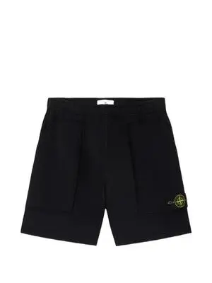 Stone Island Cotton Shorts - Black