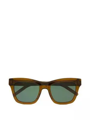 Saint Laurent Browline Sunglasses - Brown