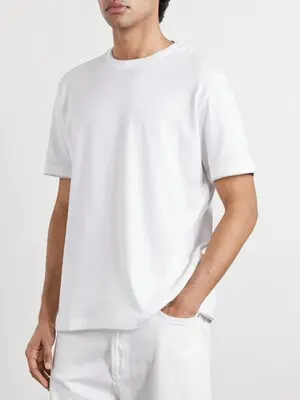 Eleventy Giza Cotton-jersey T-shirt - White