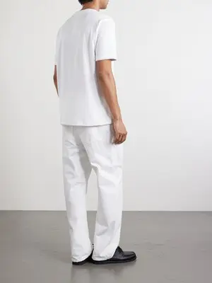 Eleventy Giza Cotton-jersey T-shirt - White