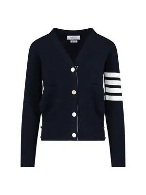 Thom Browne 4 Bar" Cardigan - Blue