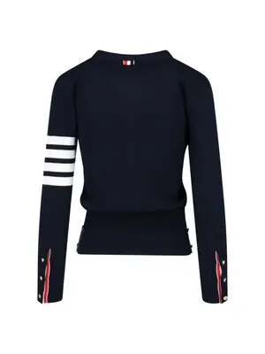 Thom Browne 4 Bar" Cardigan - Blue