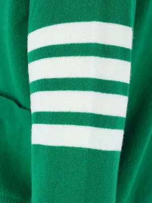 Thom Browne Bar Cashmere Cardigan - Green
