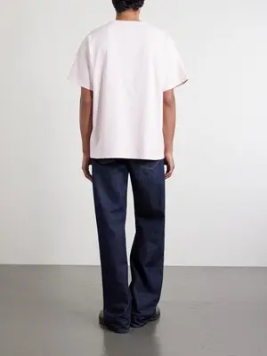 STORY MFG. Grateful Printed Organic Cotton-jersey T-shirt - Pink
