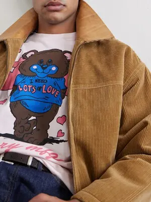 STORY MFG. Grateful Printed Organic Cotton-jersey T-shirt - Pink