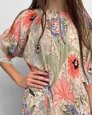 Rodebjer Windy Ducharne Ankle-length Floral Dress