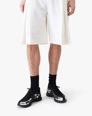 Casablanca Pleated Baggy Shorts - White