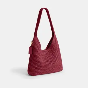 COACH Brooklyn Shoulder Bag 28 - Brass/dark Fuchsia