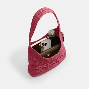 COACH Brooklyn Shoulder Bag 28 - Brass/dark Fuchsia