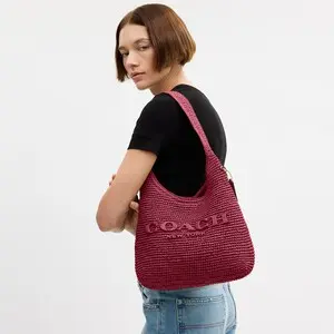 COACH Brooklyn Shoulder Bag 28 - Brass/dark Fuchsia