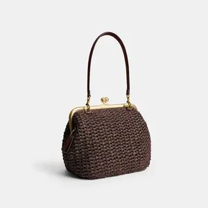 COACH Kisslock Frame Bag 27 - Brass/maple